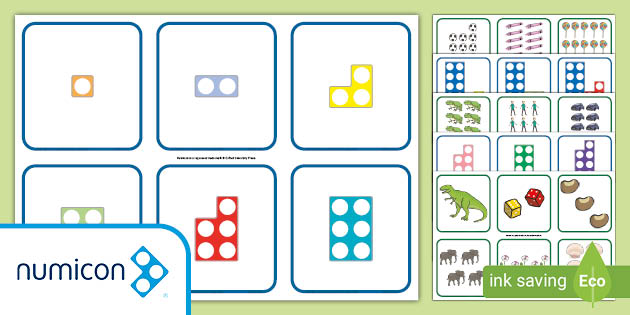 Numicon Shapes 1-20 Matching Cards - Maths Primary Resources